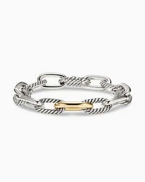 David Yurman Dy Madison Chain Bracelet - Sterling Silver/18k Yellow Gold