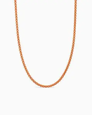 David Yurman David Yurman Box Chain Necklace Orange