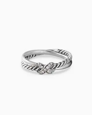 David Yurman Petite X Ring - Diamond
