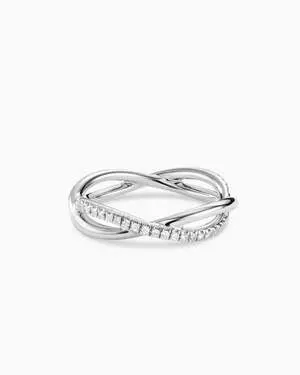 David Yurman Dy Infinity Band Ring - Diamond