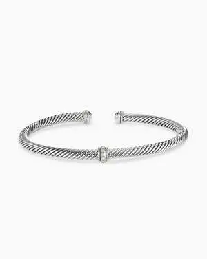 David Yurman Classic Cable Bracelet With Diamonds - Diamond