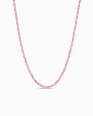 David Yurman David Yurman DY Bel Aire Chain Necklace Blush