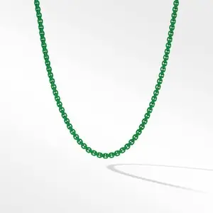 David Yurman David Yurman DY Bel Aire Chain Necklace Green