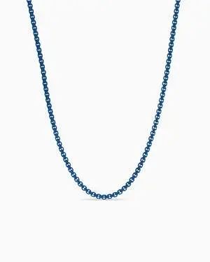 David Yurman David Yurman DY Bel Aire Chain Necklace Navy