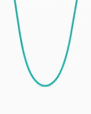 David Yurman David Yurman DY Bel Aire Chain Necklace Turquoise Color