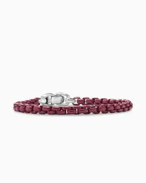 David Yurman Box Chain Bracelet - Burgundy