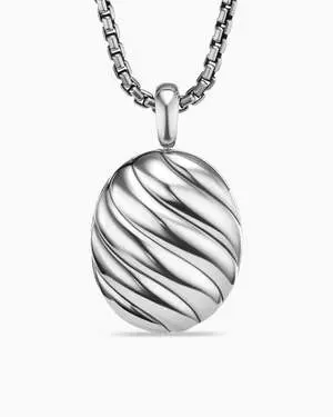 David Yurman Sculpted Cable Locket - All Sterling Silver