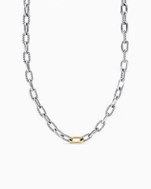 David Yurman Dy Madison® Chain Necklace - Sterling Silver/18k Yellow Gold
