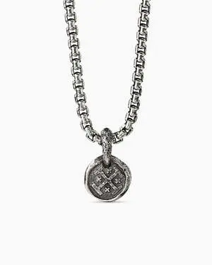 David Yurman Shipwreck Coin Amulet - All Sterling Silver