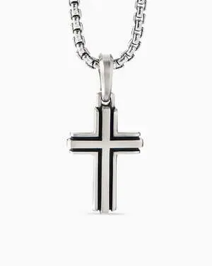 David Yurman Deco Cross Pendant - All Sterling Silver