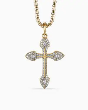 David Yurman Gothic Cross Pendant - Diamond