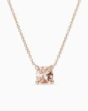 David Yurman Petite Chatelaine Pendant Necklace - Morganite