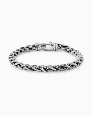 David Yurman Sterling Silver 6mm Wheat Chain Bracelet - All Sterling Silver