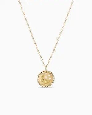 David Yurman Cable Collectibles® Moon And Stars Charm Necklace - Yellow Sapphire
