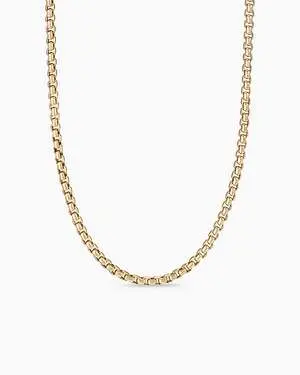 David Yurman 18k Yellow Gold Box Chain Necklace - All 18k Yellow Gold