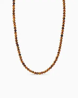 David Yurman Spiritual Beads Necklace With Tiger’s Eye And Sterling Silver - Tigers Eye