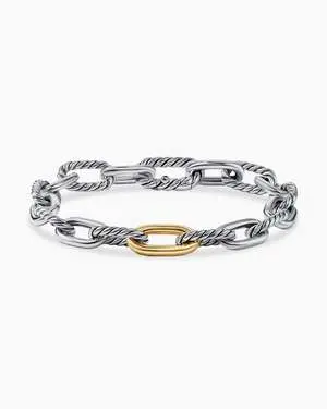 David Yurman Dy Madison Chain Bracelet - Sterling Silver/18k Yellow Gold