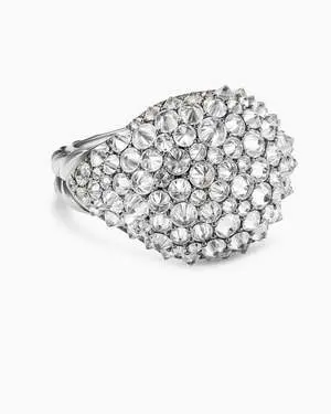 David Yurman Reverse Set Pavé Signet Ring - Diamond