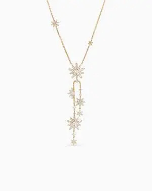 David Yurman Starburst Cluster Pendant Necklace - Diamond