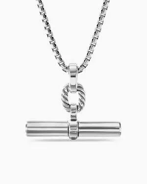 David Yurman Lexington Barrel Pendant - All Sterling Silver