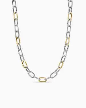 David Yurman Dy Madison Chain Necklace - Sterling Silver/18k Yellow Gold
