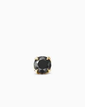 David Yurman 18k Yellow Gold Stud Earring With - Black Diamond