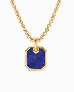 David Yurman David Yurman Octagonal Amulet With Malachite Lapis Lazuli