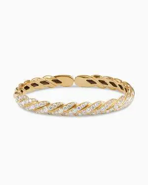 David Yurman Sculpted Cable Flex Bracelet - Diamond