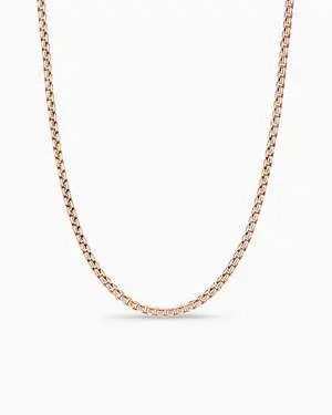 David Yurman Box Chain Necklace - 18k Rose Gold