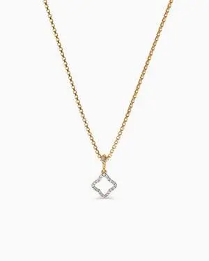 David Yurman 18k Yellow Gold Quatrefoil Amulet - Diamond