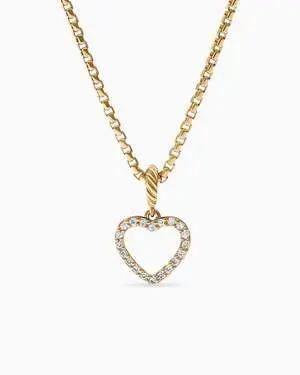 David Yurman Heart Amulet With Diamonds
