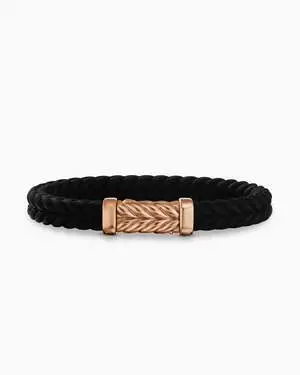 David Yurman Chevron Bracelet - Black Rubber