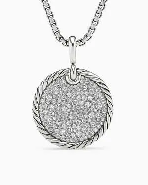 David Yurman Dy Elements® Disc Pendant With Diamonds - Diamond
