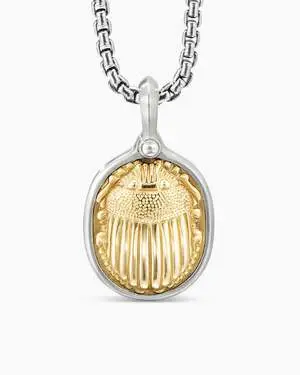 David Yurman Petrvs® Scarab Amulet - Sterling Silver/18k Yellow Gold