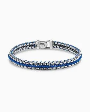 David Yurman Woven Box Chain Bracelet - Blue