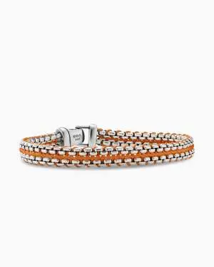David Yurman David Yurman Woven Box Chain Bracelet Multicolor
