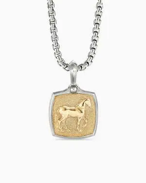 David Yurman Petrvs Horse Amulet - Sterling Silver/18k Yellow Gold