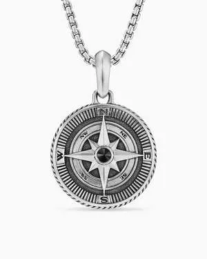 David Yurman Maritime Compass Amulet - Black Diamond