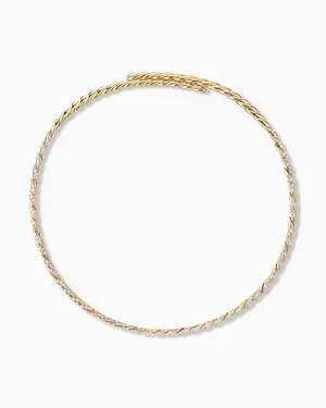 David Yurman Sculpted Cable Flex Necklace - Diamond