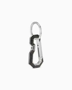 David Yurman Streamline® Carabiner Keychain - Forged Carbon