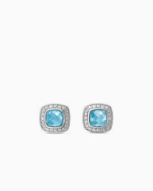 David Yurman Petite Albion Stud Earrings - Blue Topaz