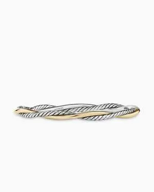 David Yurman Petite Infinity Bracelet - Sterling Silver/14k Yellow Gold
