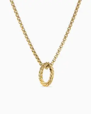 David Yurman Cable Amulet Holder - All 18k Yellow Gold