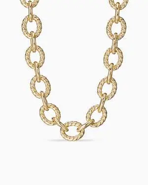David Yurman 18k Yellow Gold Oval Link Chain Necklace - All 18k Yellow Gold