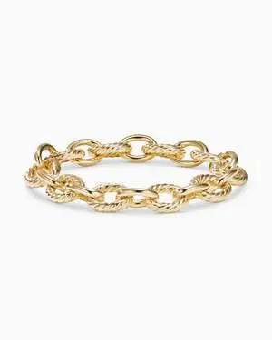 David Yurman 18k Yellow Gold Oval Link Chain Bracelet - All 18k Yellow Gold