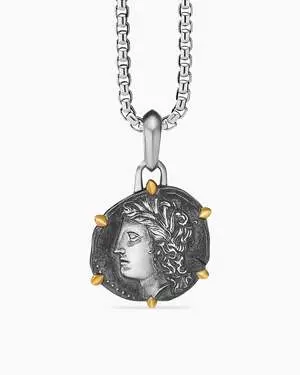 David Yurman Virgo Amulet - Sterling Silver/18k Yellow Gold