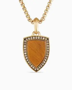 David Yurman Shield Amulet - Tigers Eye