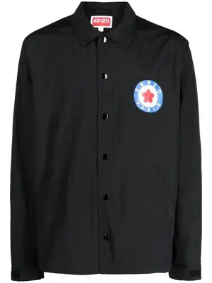 Kenzo Logo-stamp Shirt Jacket