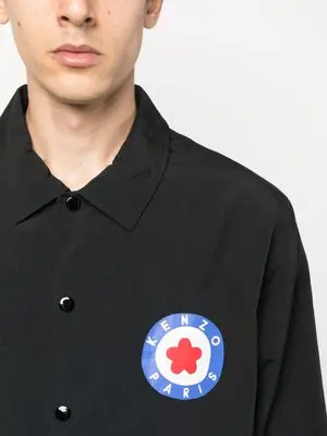 Kenzo Logo-stamp Shirt Jacket