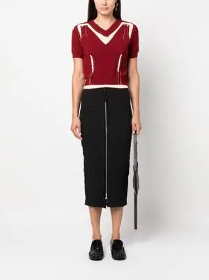 THOM KROM Padded Midi Skirt